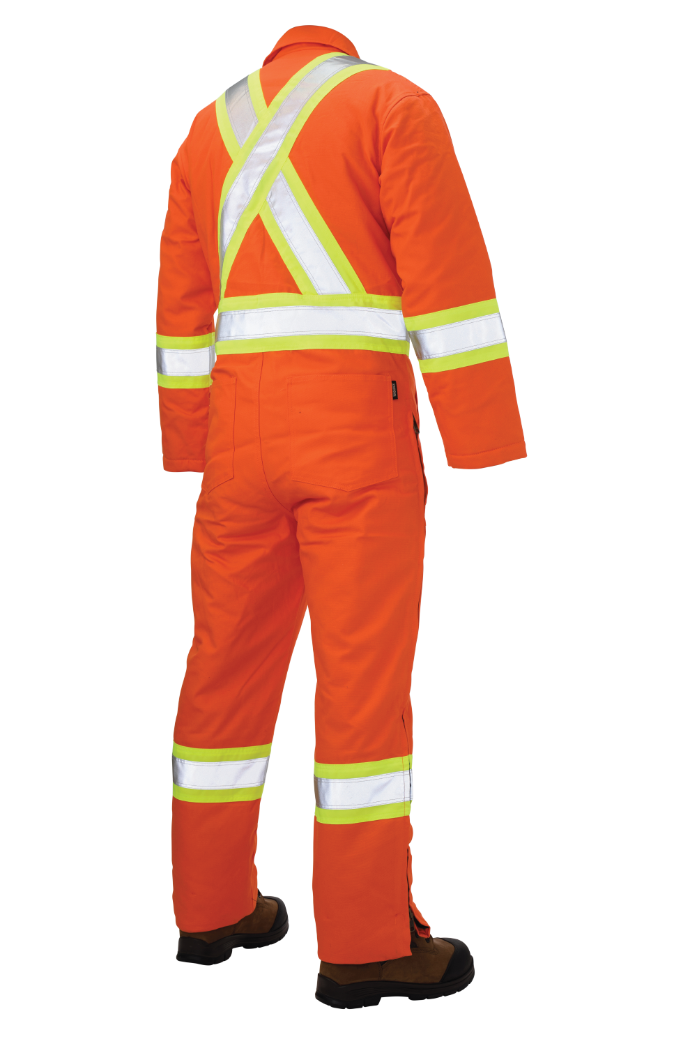 Hi-Vis Insulated Cotton Duck Winter Work Safety Coveralls - S787 ...