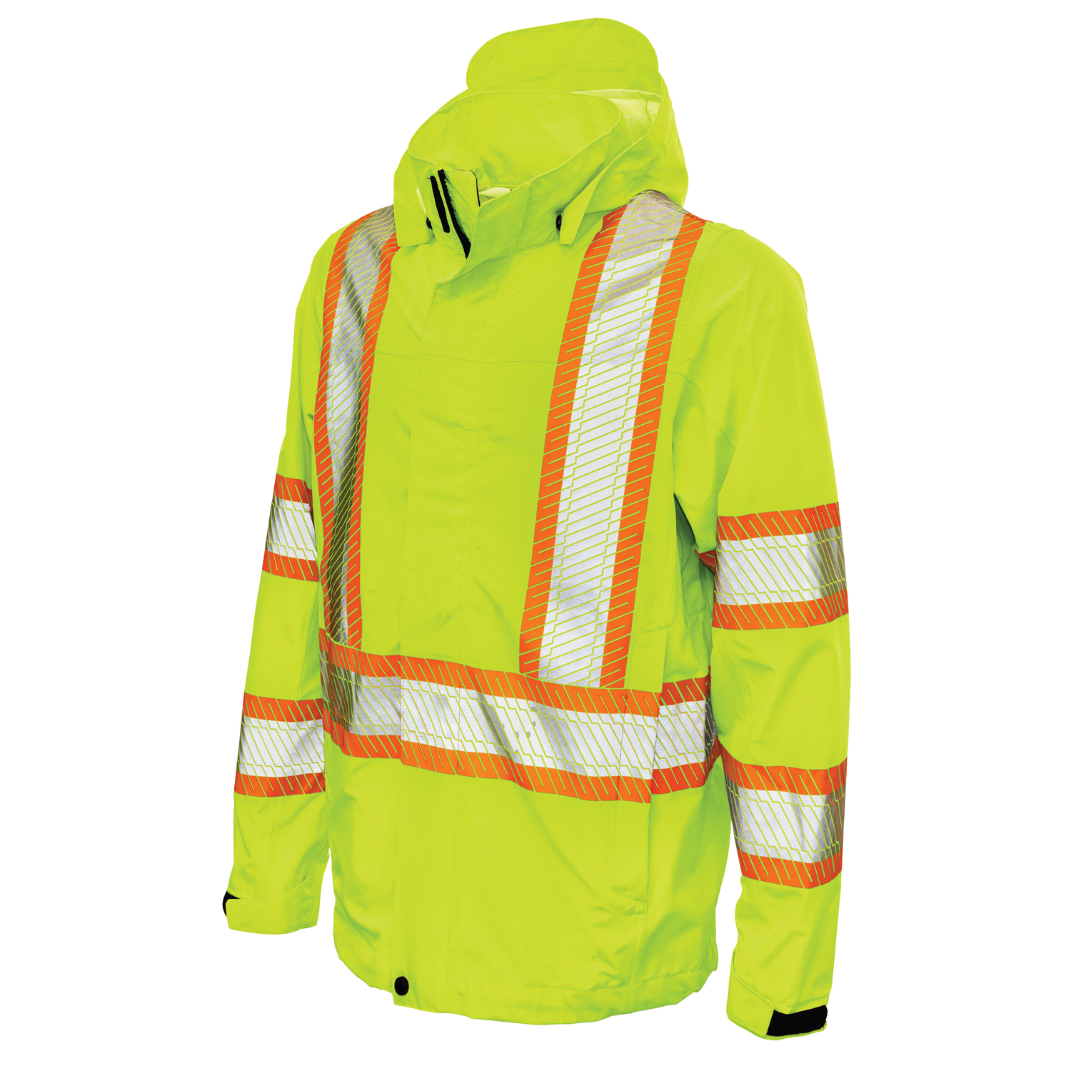 SJ05 - Packable Ripstop Safety Rain Jacket