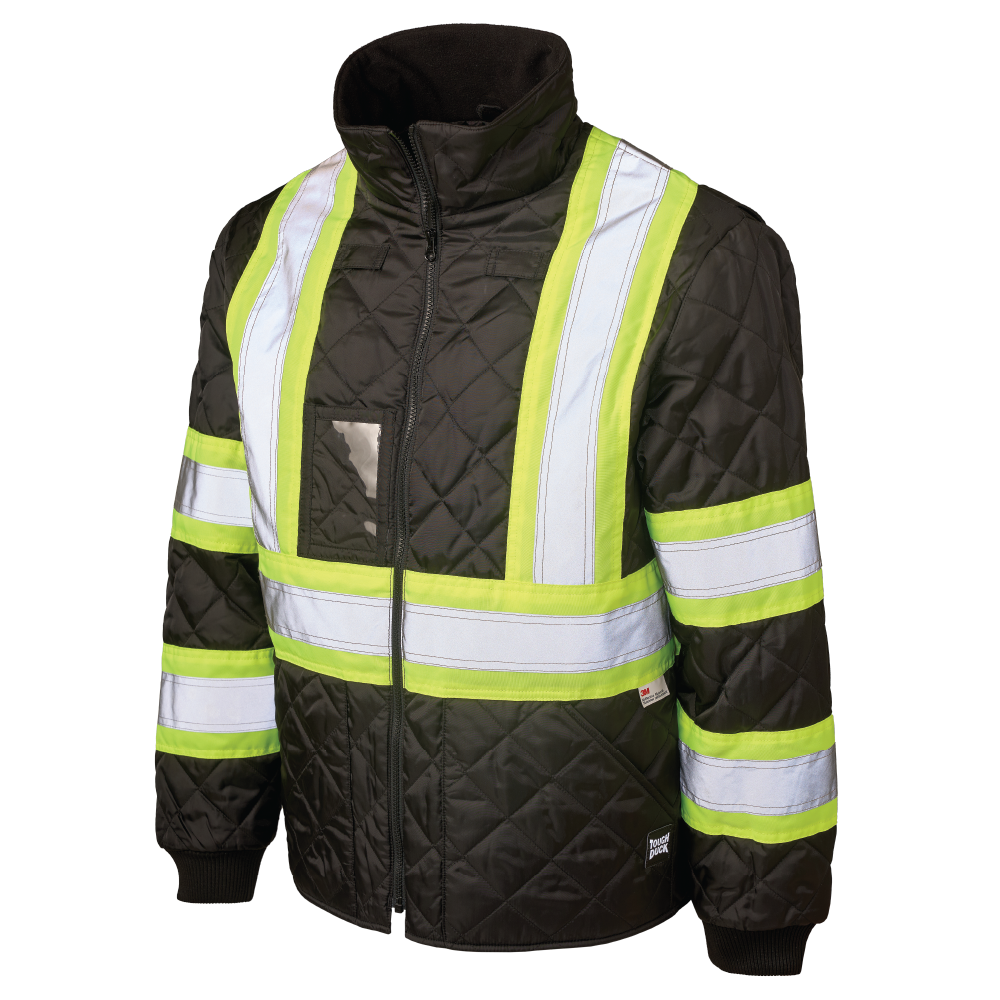 SJ48 - Quilted Safety Trucker Jacket